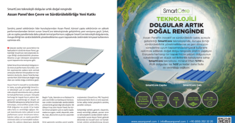 Assan Panel, SmartCore teknolojili dolgularının üretimindeki kimyasal ...